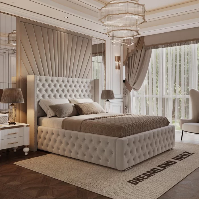 Duke Chesterfield Winged Bed | Dreamland Bedz